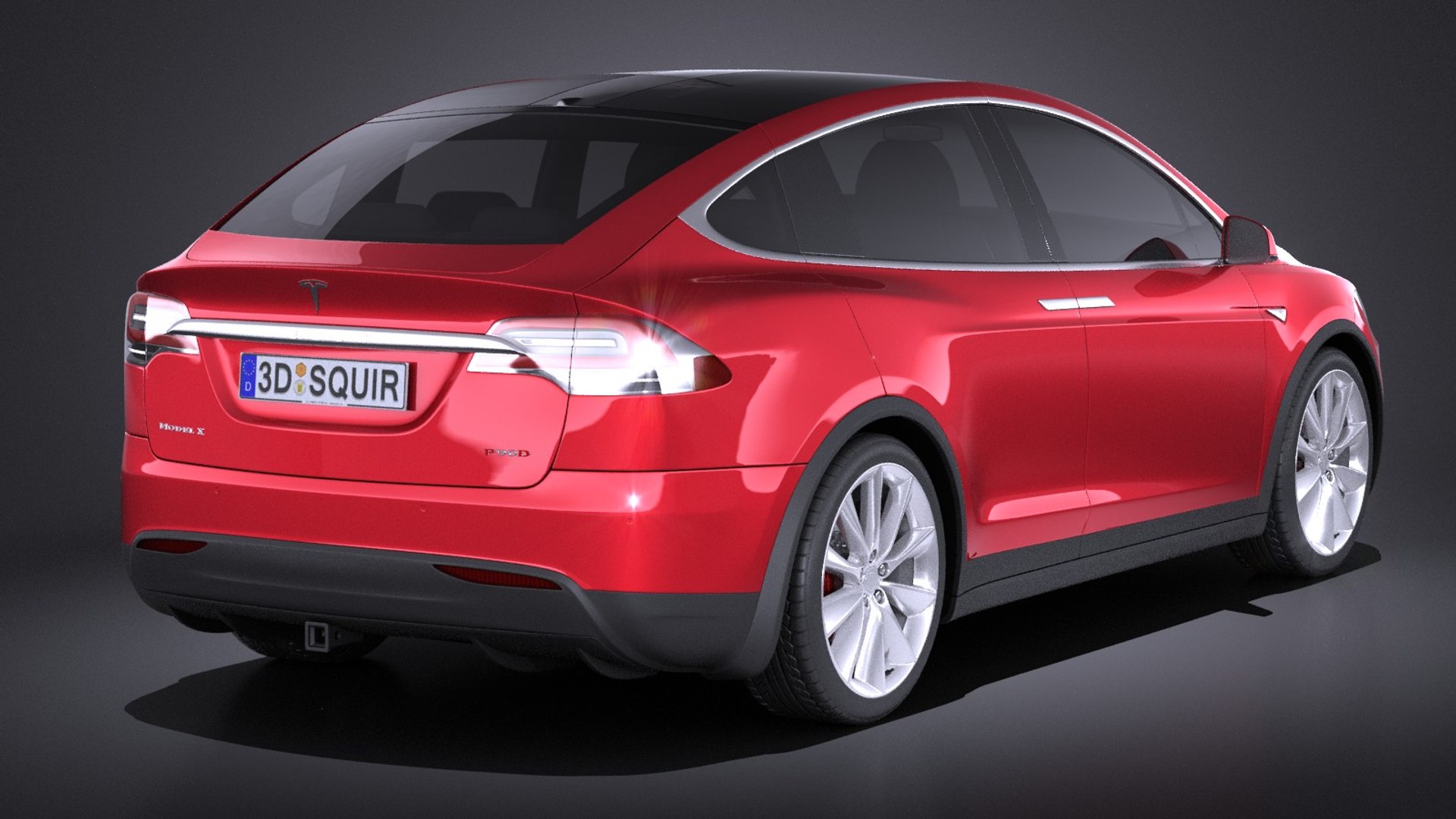 Tesla X 2018 3d 3ds
