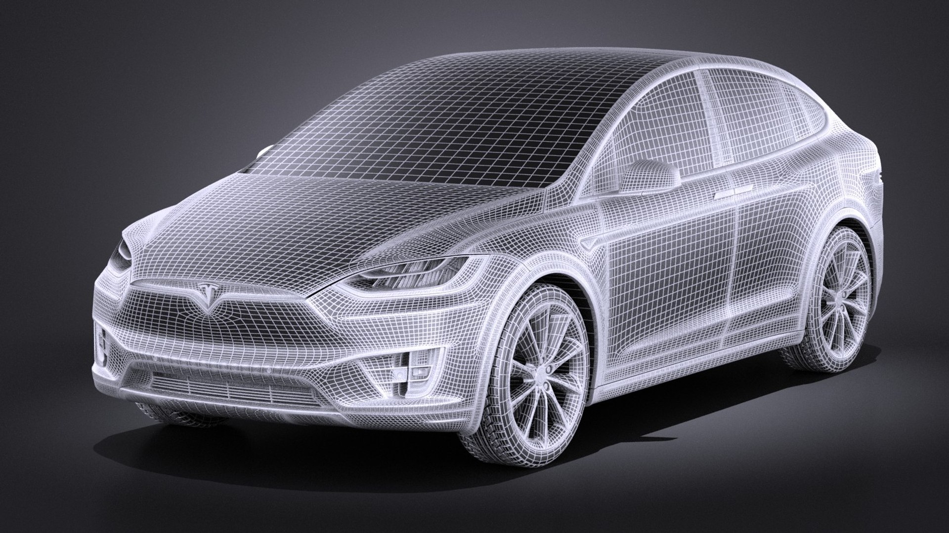Tesla X 2018 3d 3ds