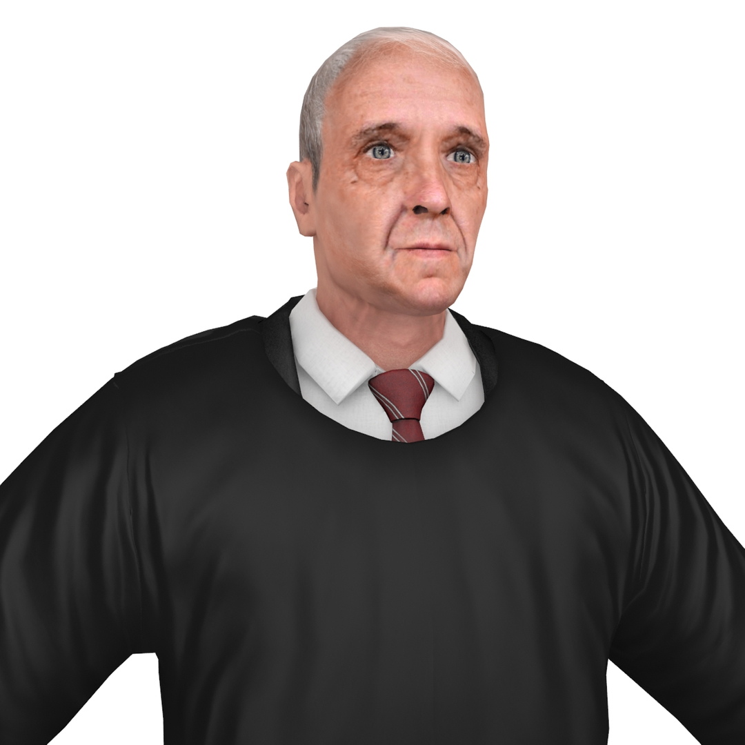 3D court judge - TurboSquid 1324653