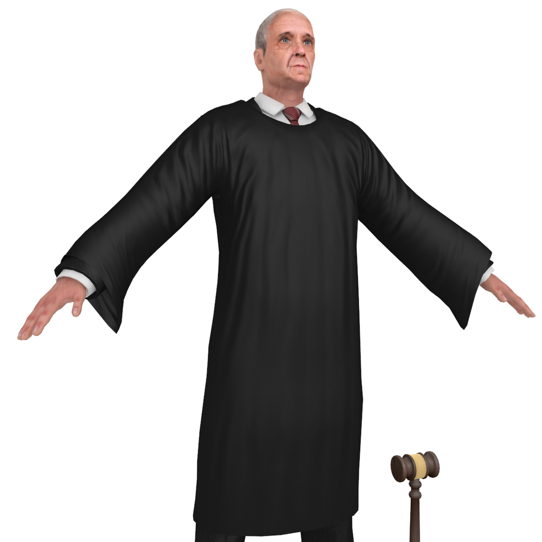 3D court judge - TurboSquid 1324653
