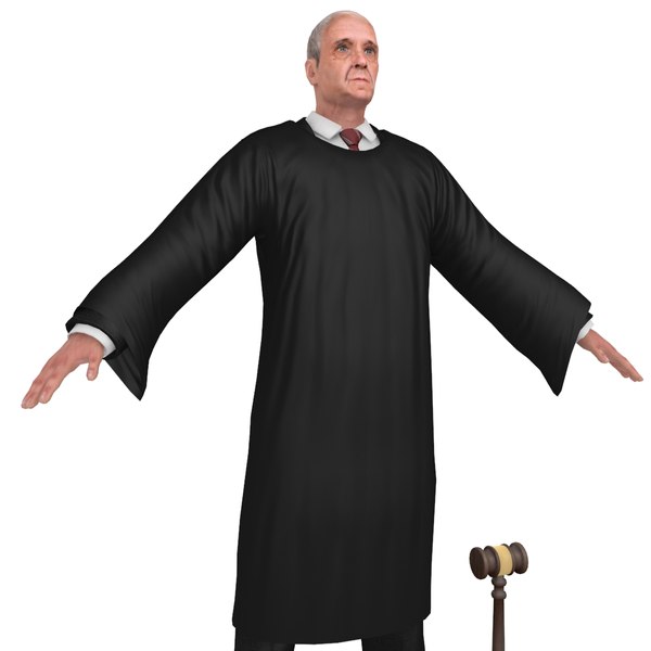 3D court judge - TurboSquid 1324653