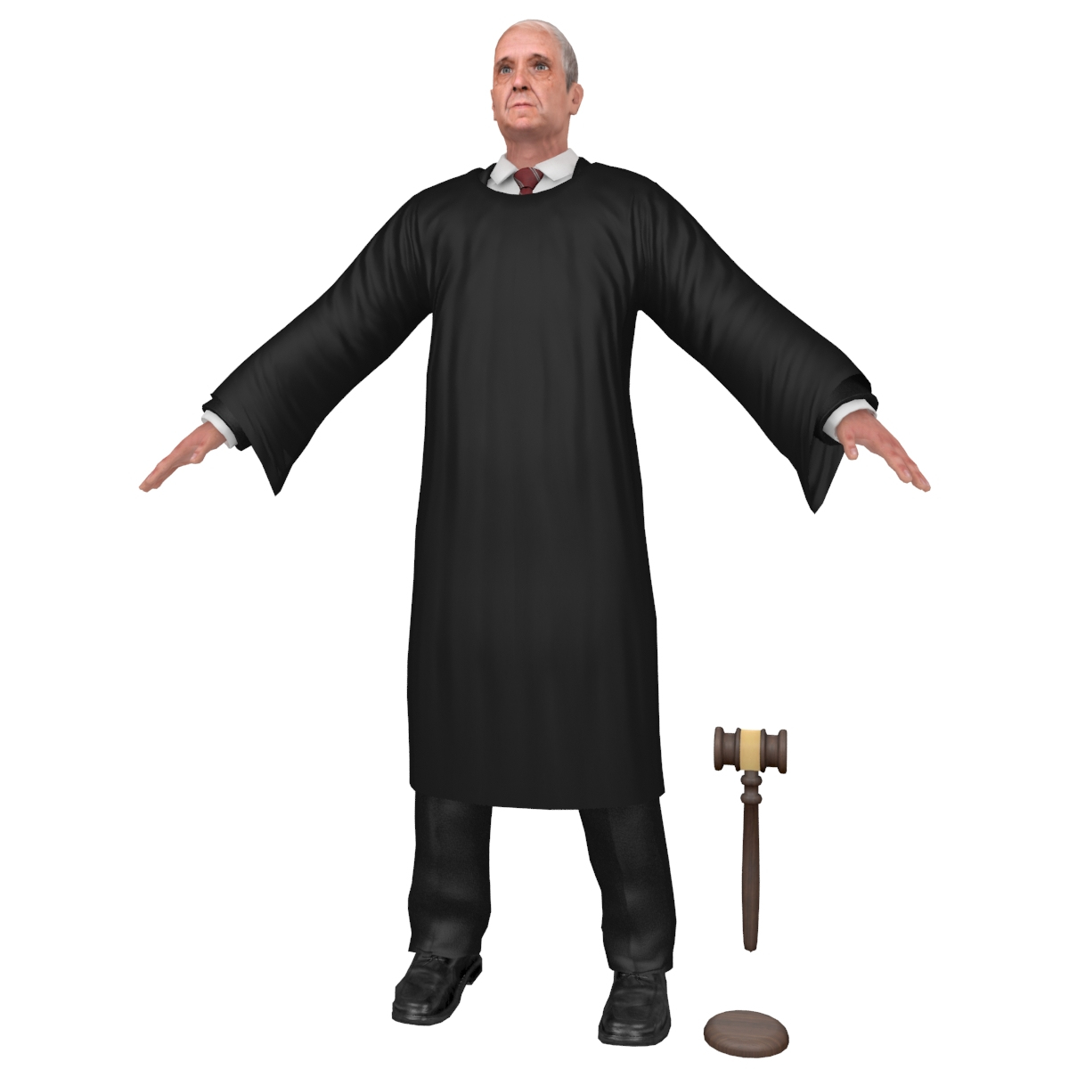 3D court judge - TurboSquid 1324653