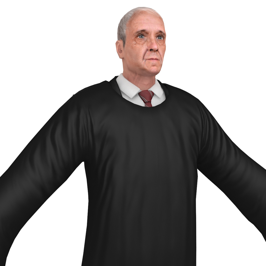 3D court judge - TurboSquid 1324653