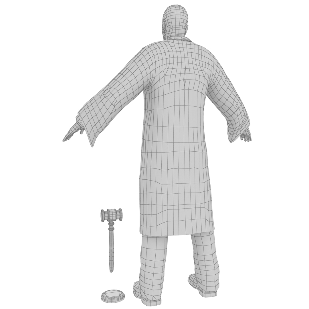 3D court judge - TurboSquid 1324653