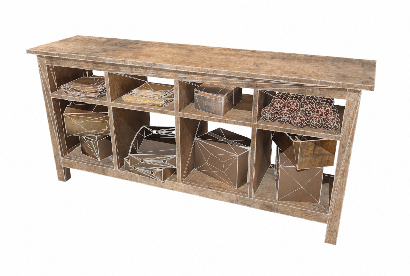 Old Shelf 3D Model - TurboSquid 1405422