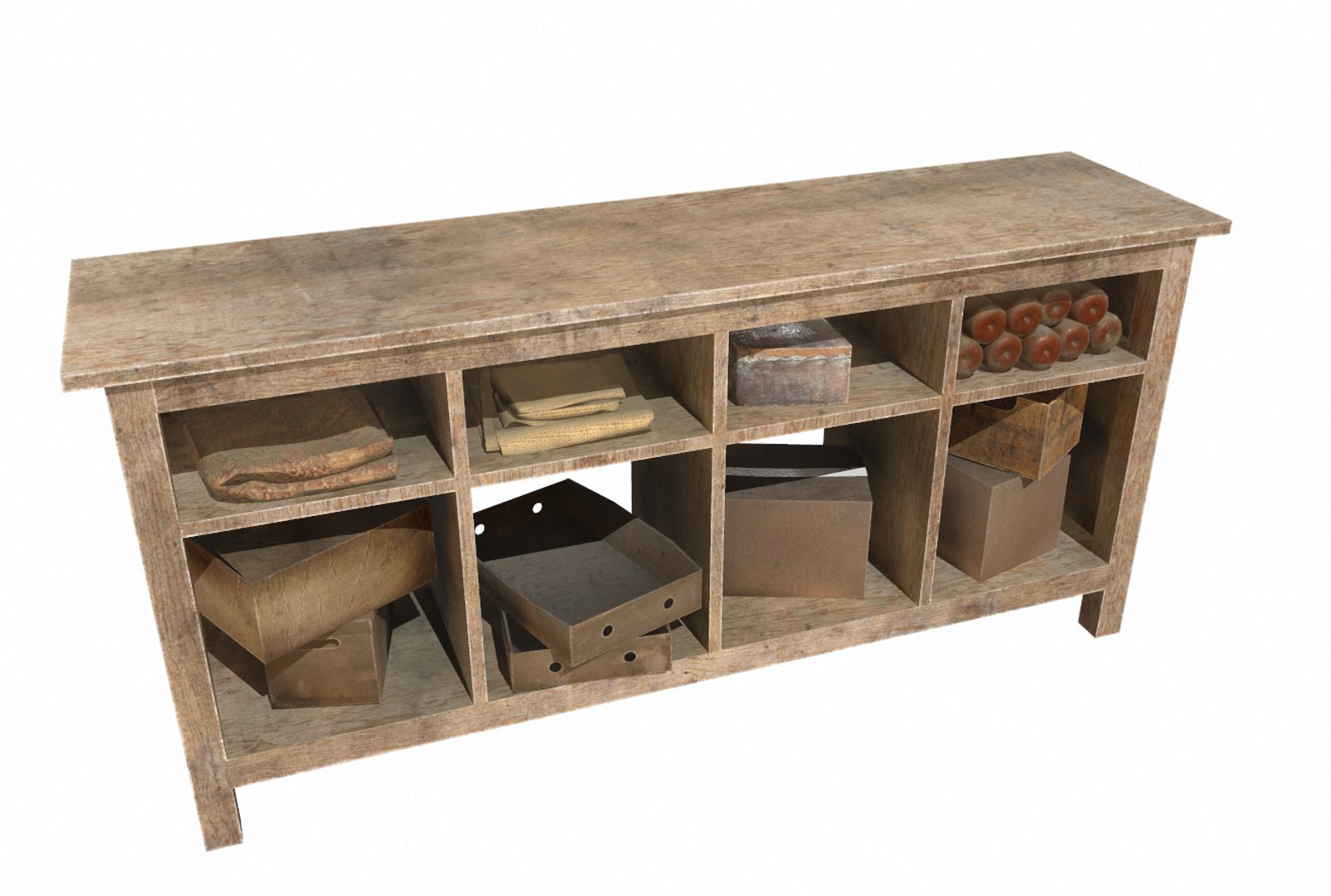 Old Shelf 3D Model - TurboSquid 1405422