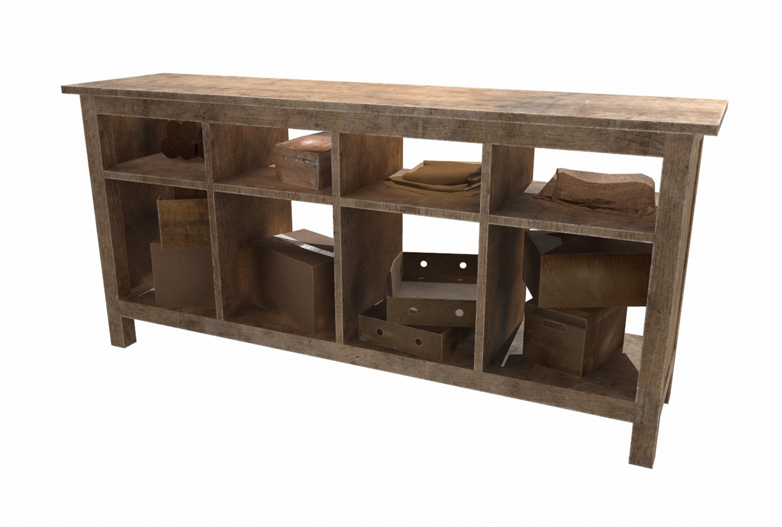 Old Shelf 3D Model - TurboSquid 1405422