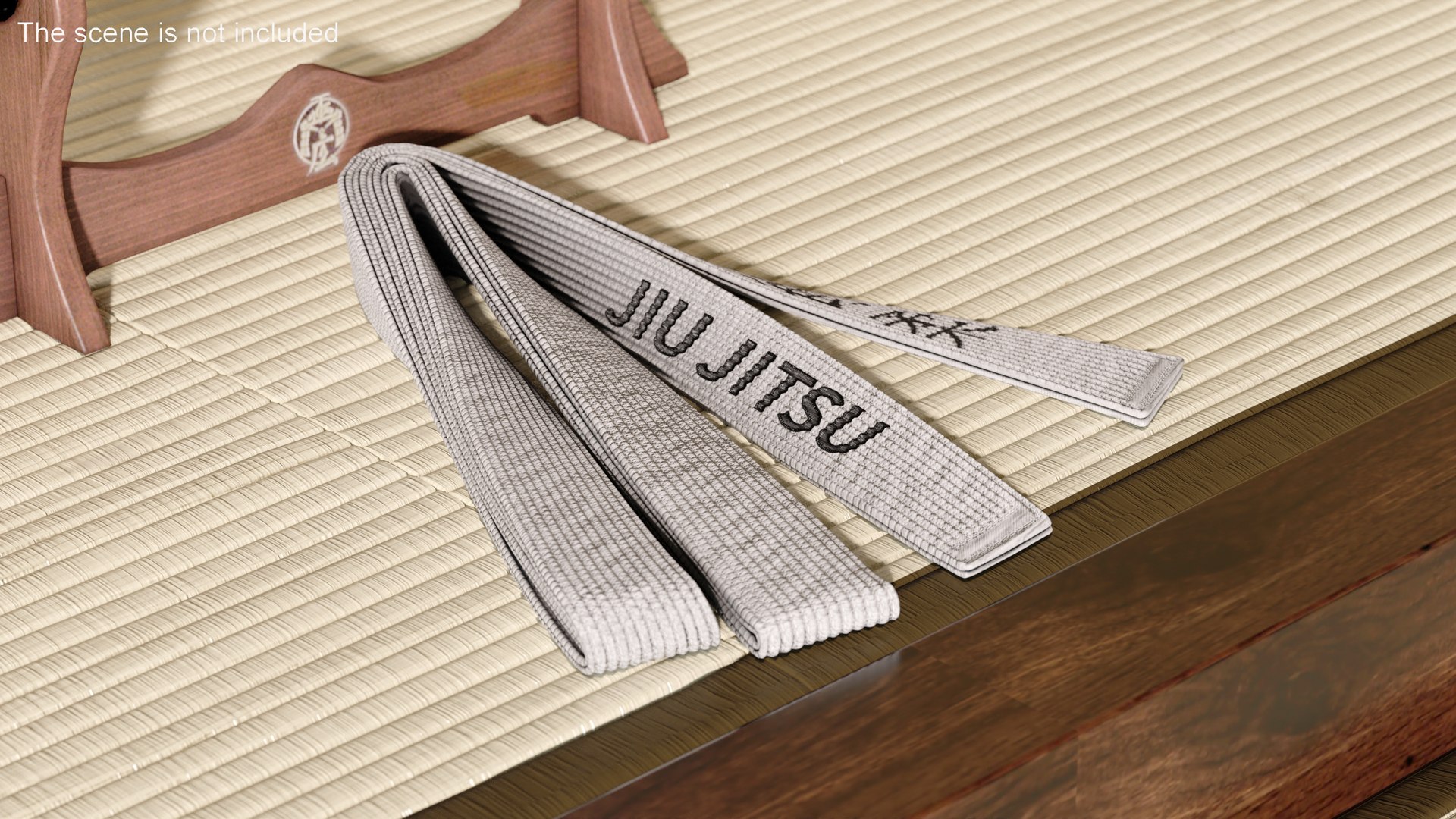 Jiu Jitsu White Belt Obi Model - TurboSquid 2132243