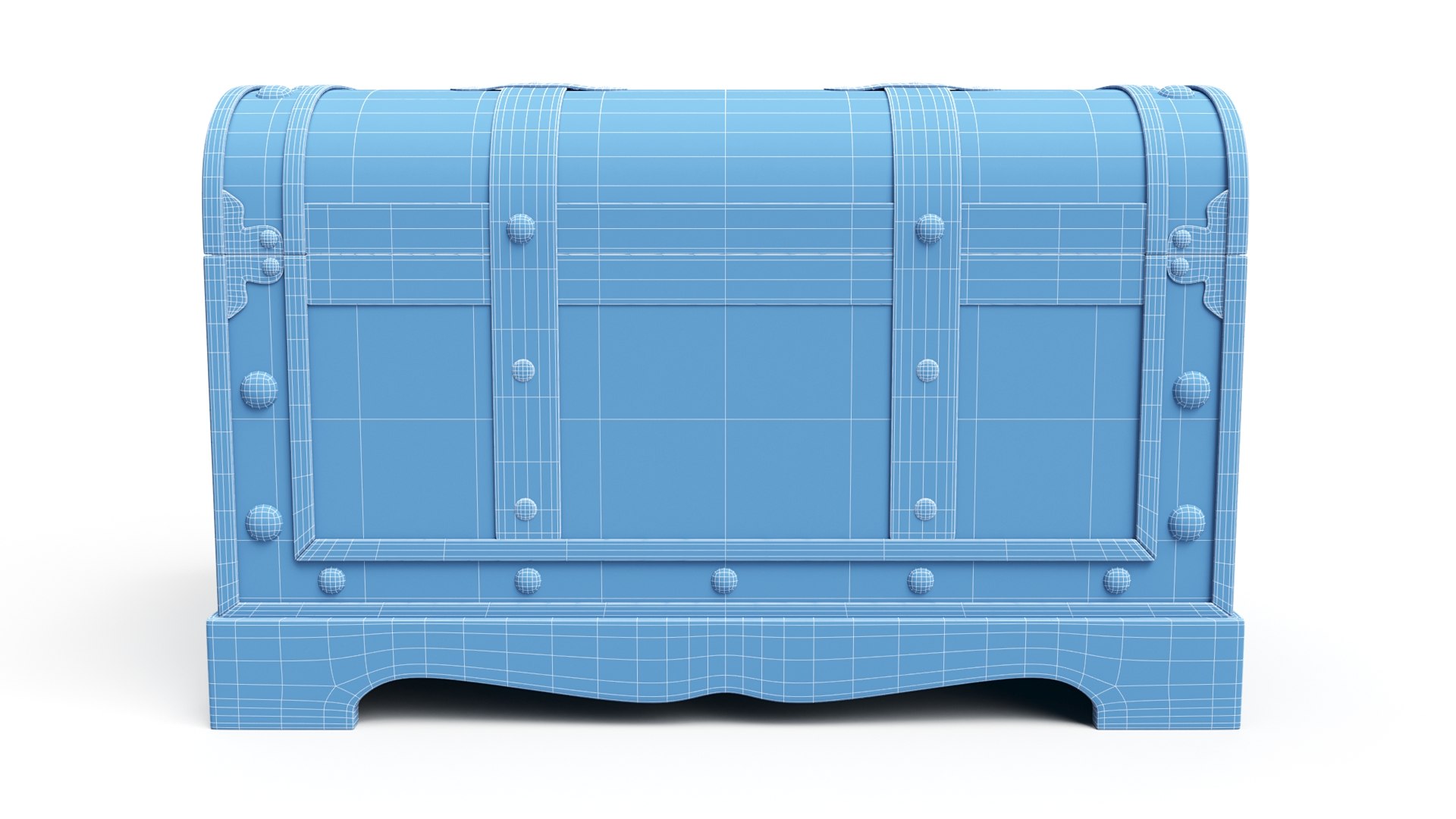 3D vintage old chest model - TurboSquid 1486004