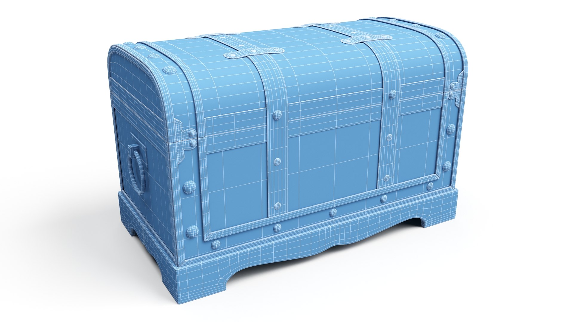 3D vintage old chest model - TurboSquid 1486004