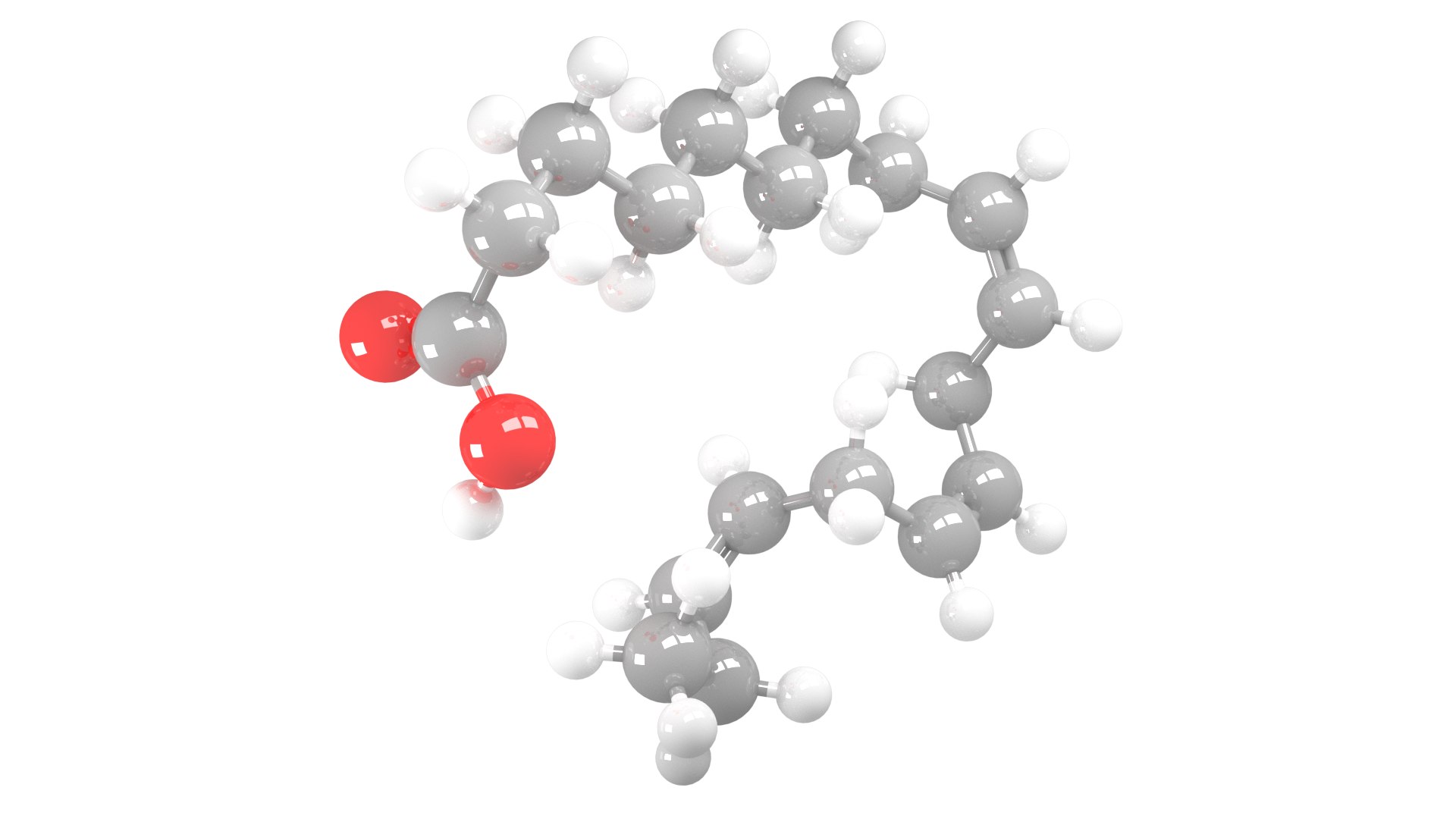 3D model Linolenic acid - C18H30O2 Molecular Structure - TurboSquid 1752723