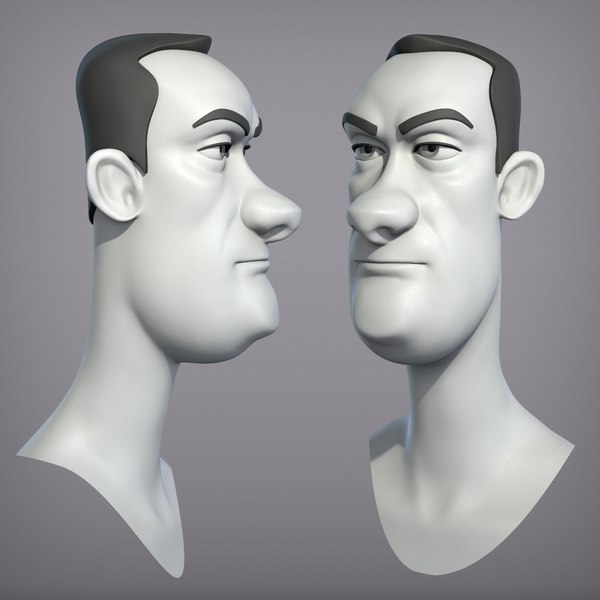 Cartoon male character Bruce base mesh 3D model - TurboSquid 2044363