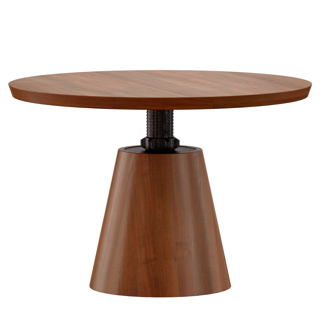 Revolve 48 Round Adjustable Height Dining Table 3D model - TurboSquid ...