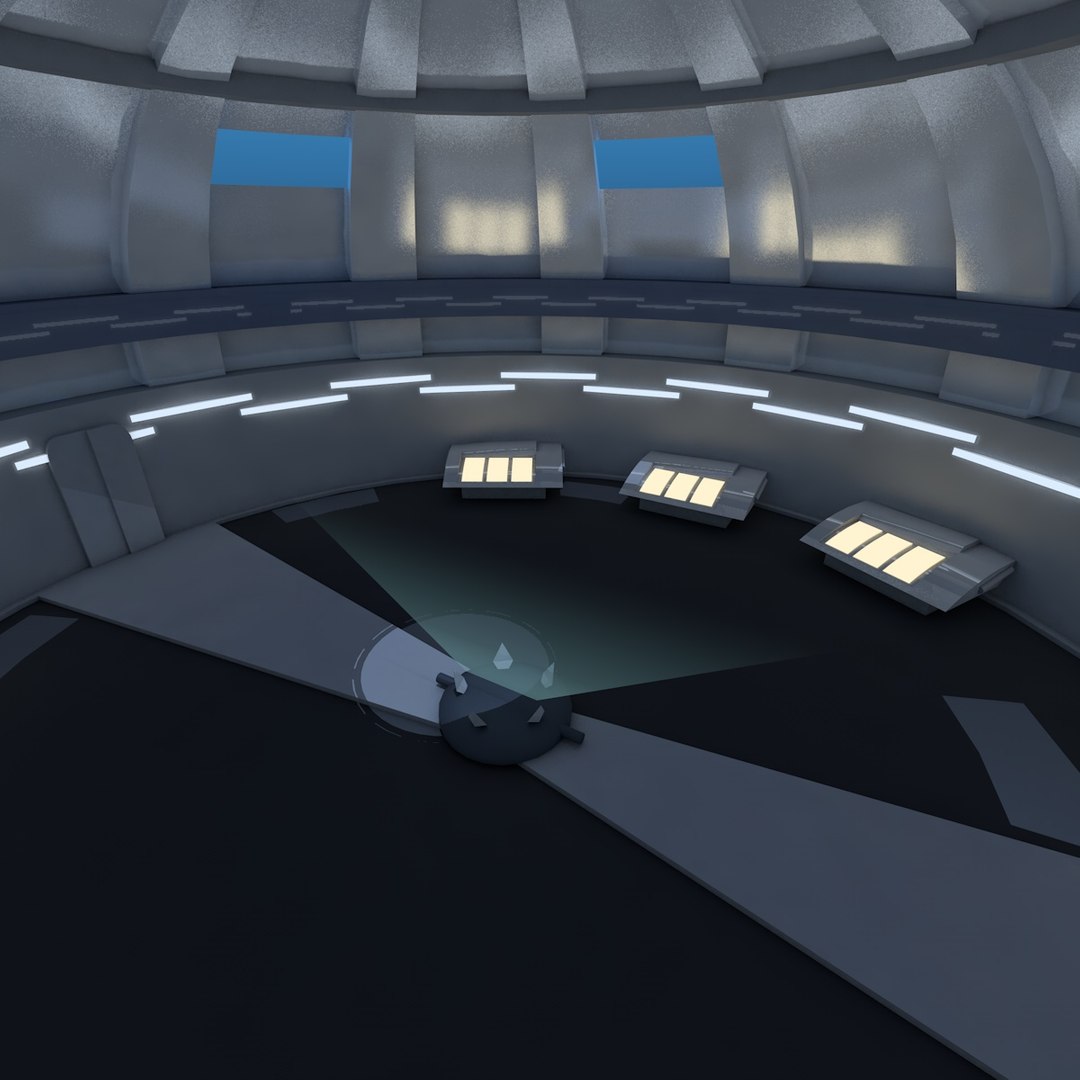 c4d simple space station