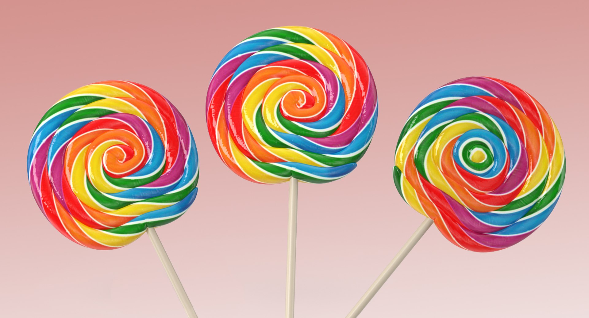 3d Model Of Swirl Lollipop