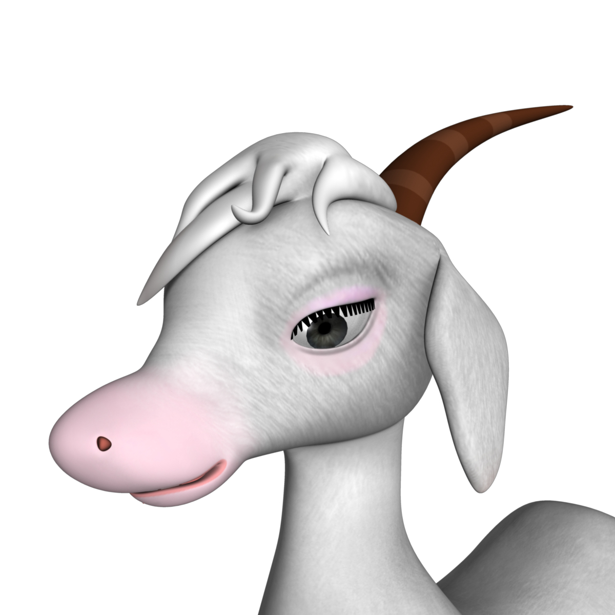 3d model of goat animation