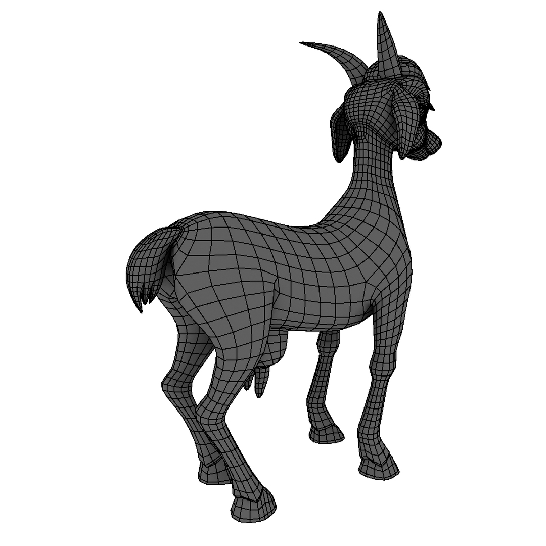 3d model of goat animation