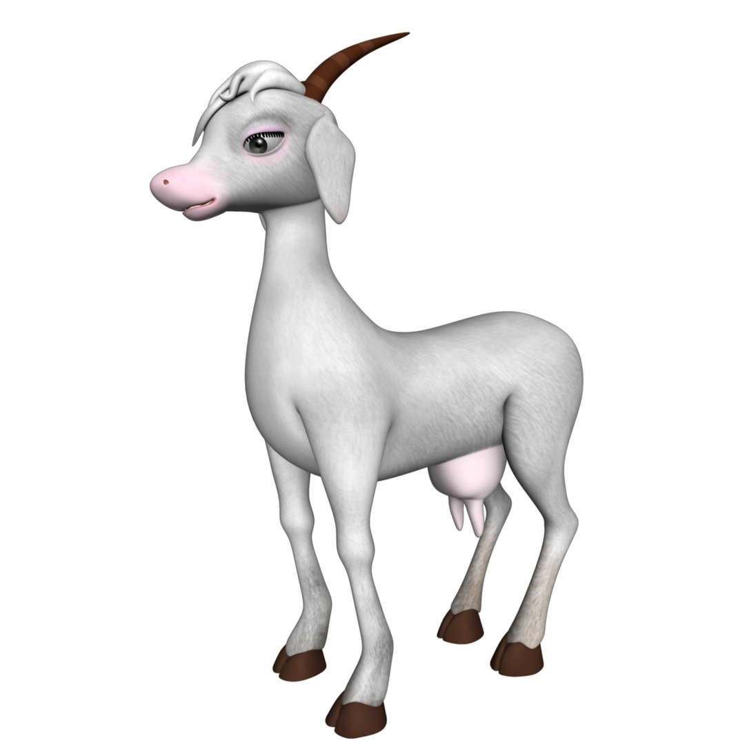 3d model of goat animation