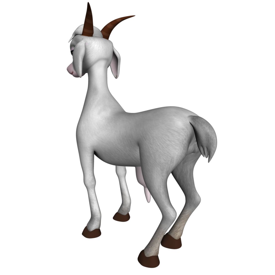 3d model of goat animation