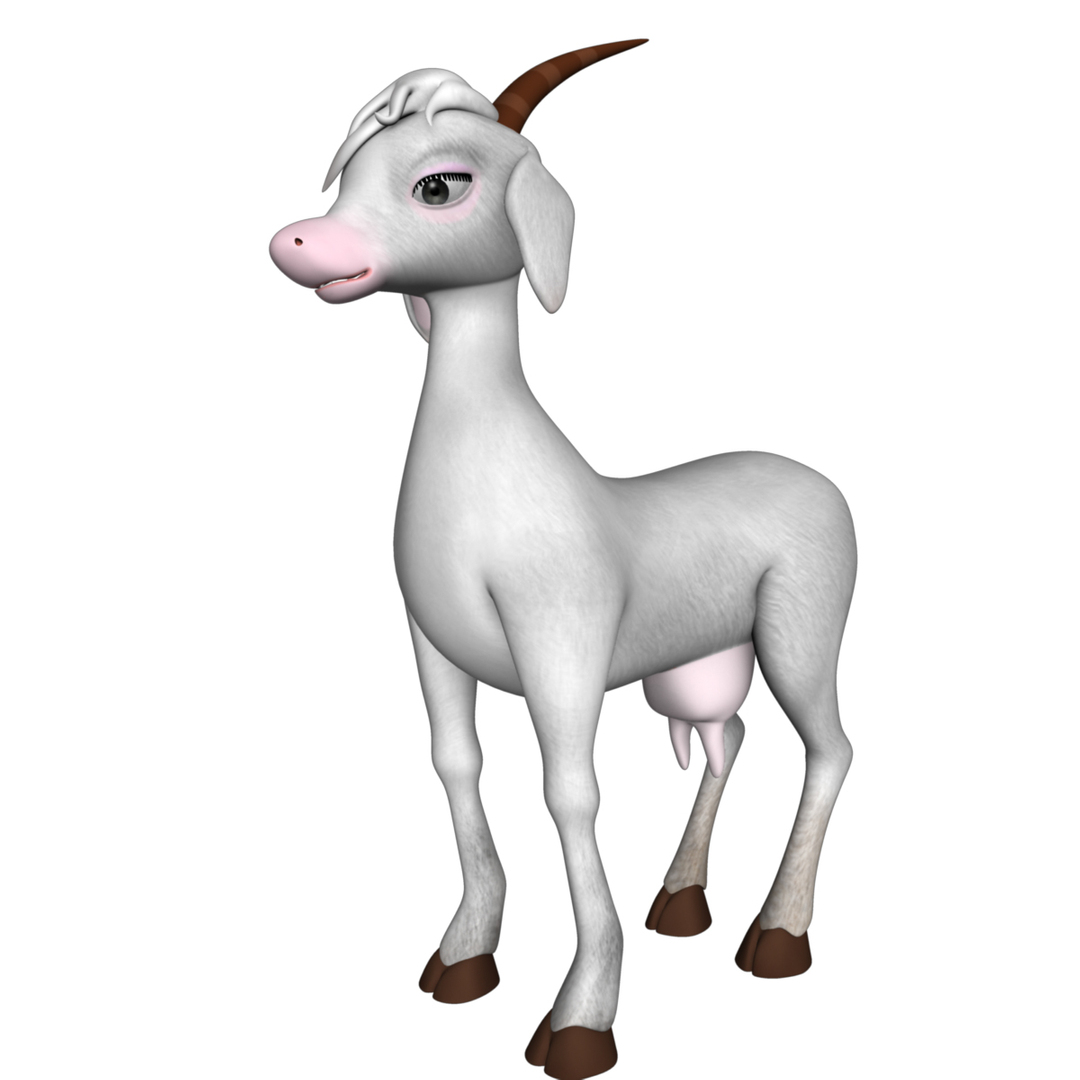 3d model of goat animation