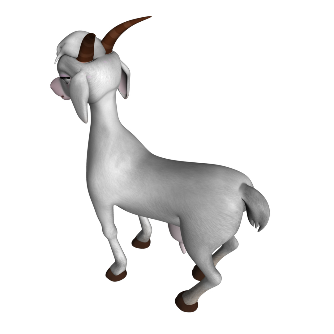 3d model of goat animation