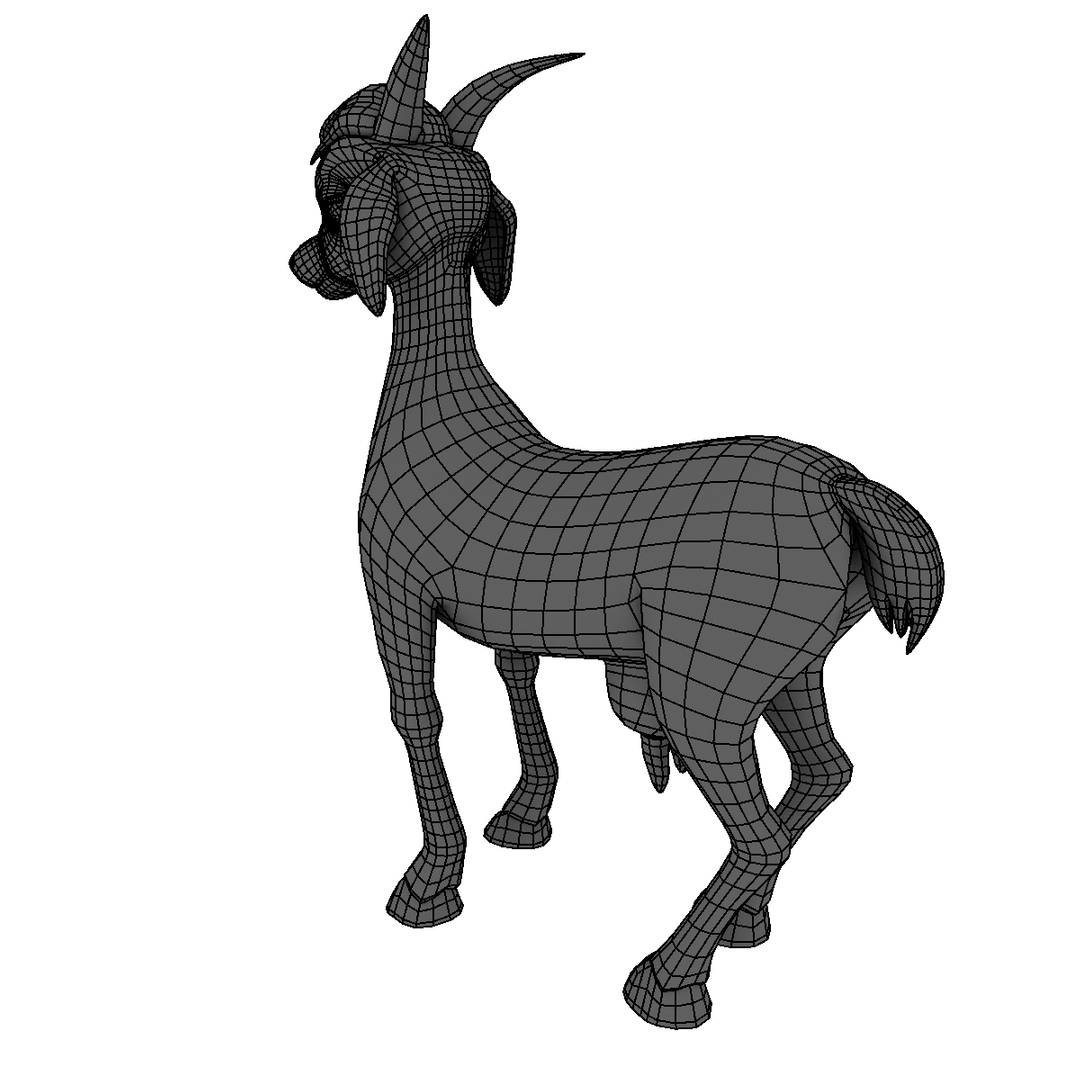 3d model of goat animation
