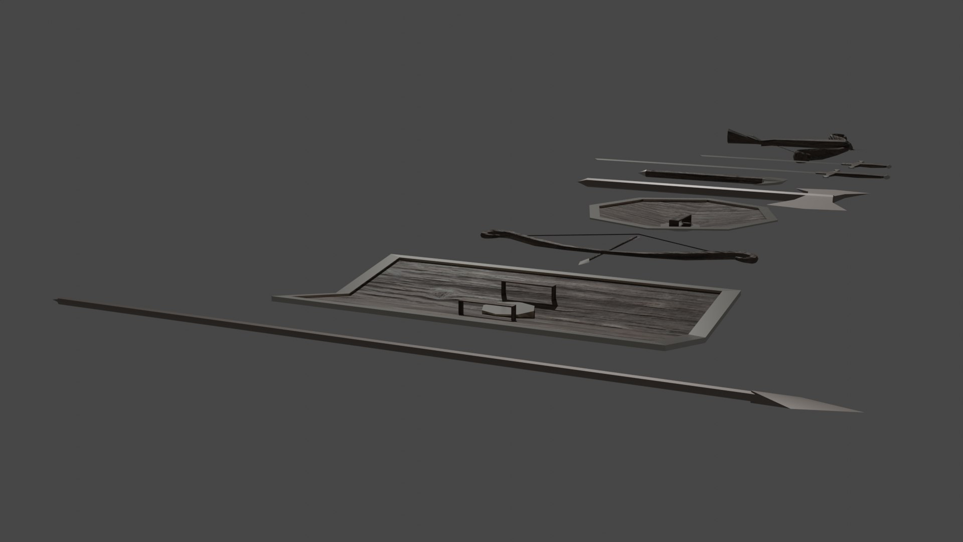 Medieval Weapon Set 3D - TurboSquid 1993953