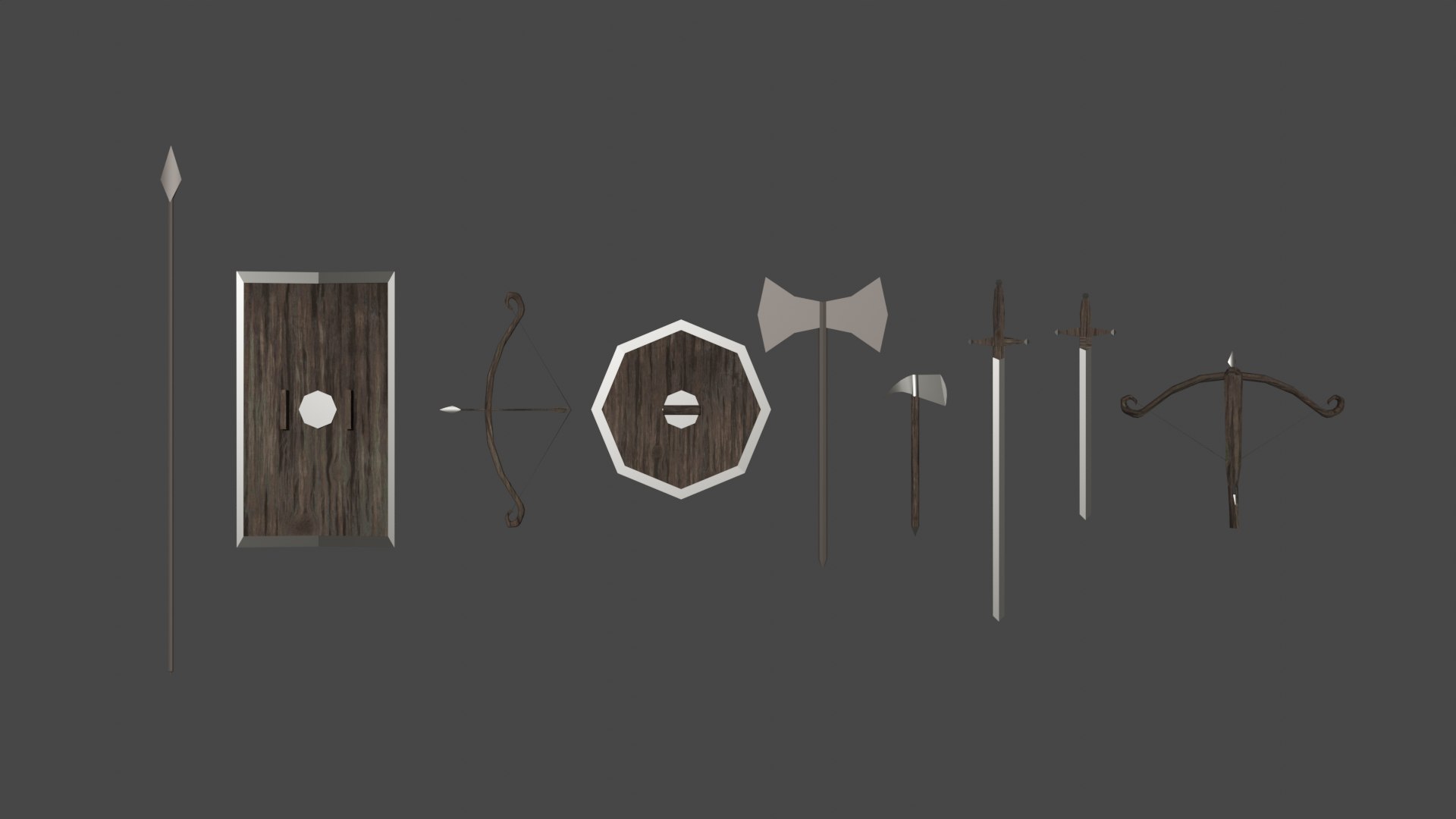 Medieval Weapon Set 3D - TurboSquid 1993953