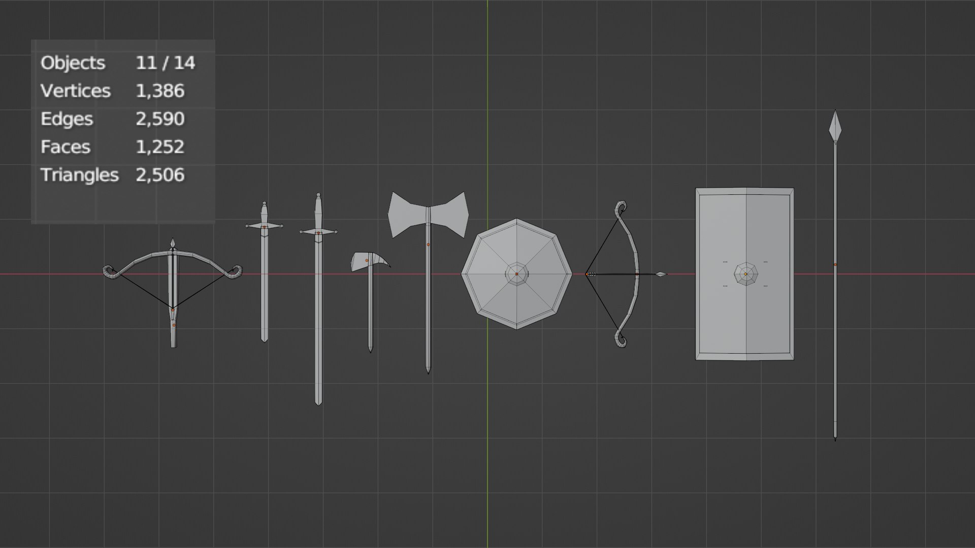 Medieval Weapon Set 3D - TurboSquid 1993953