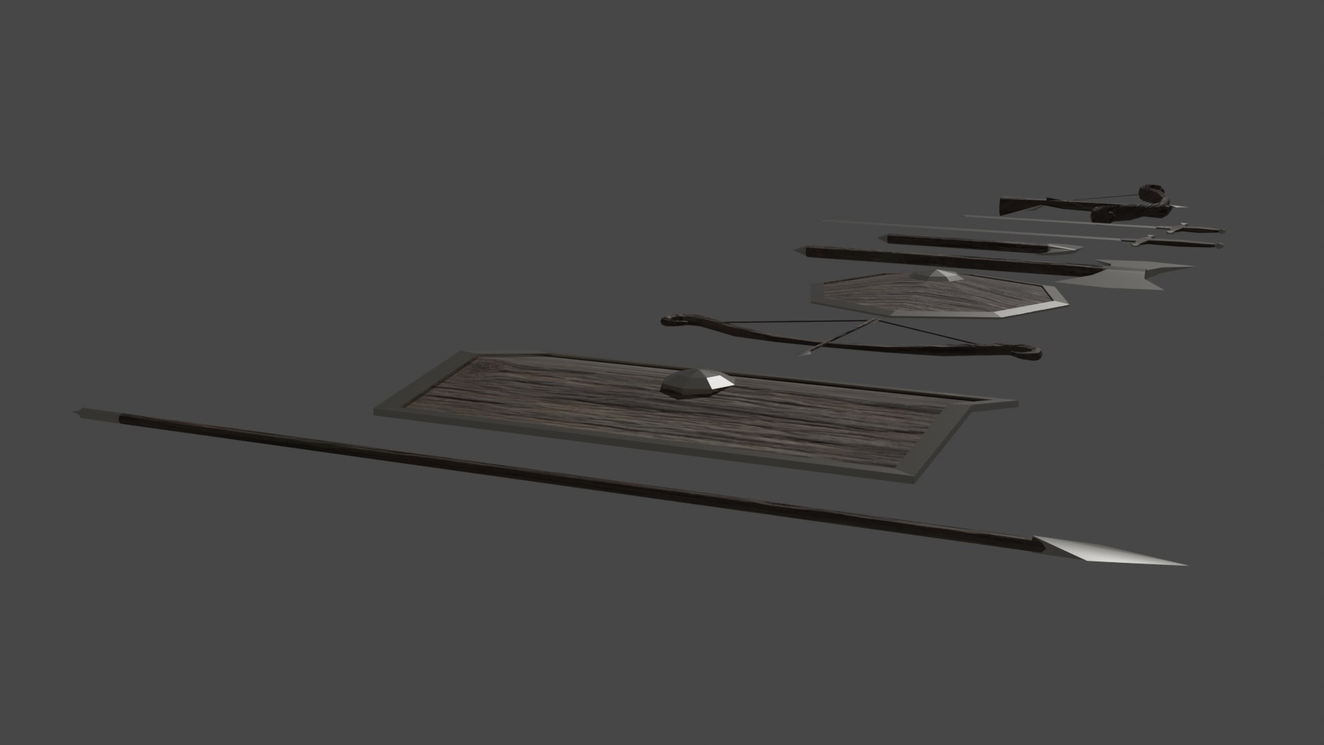 Medieval Weapon Set 3D - TurboSquid 1993953