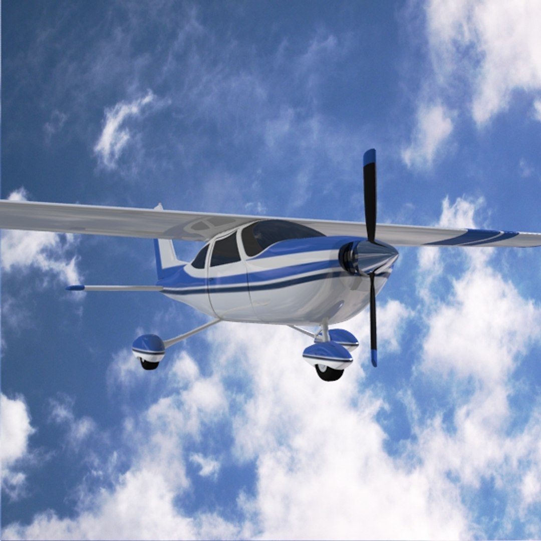 3ds Max Cessna Propeller Aircraft