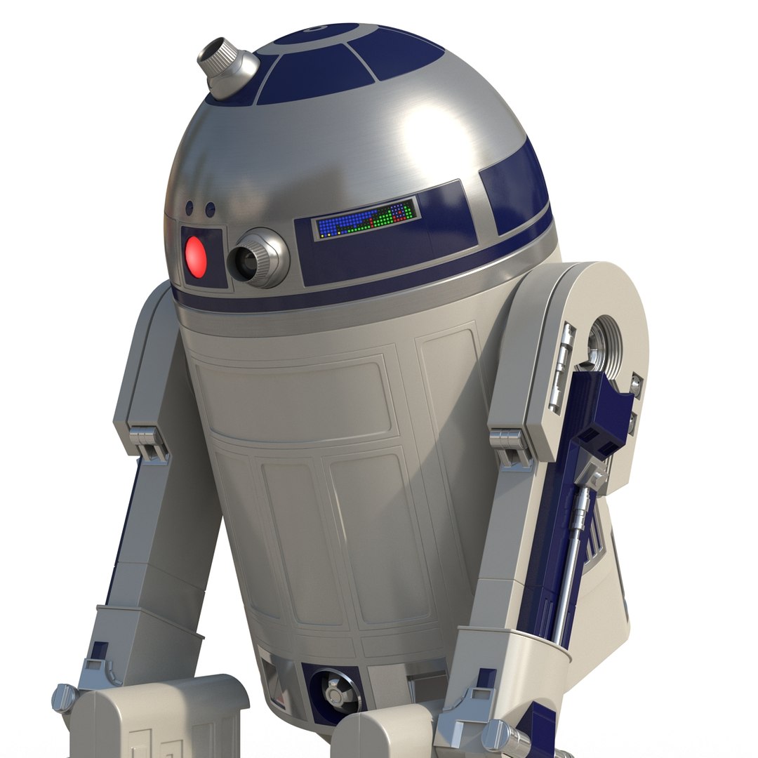 star wars character r2 d2 3d model