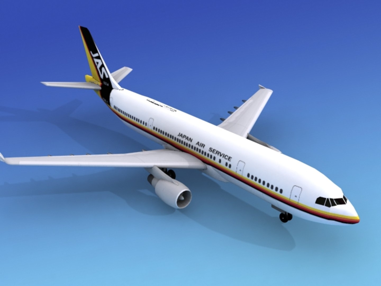 3d model airline airbus a300