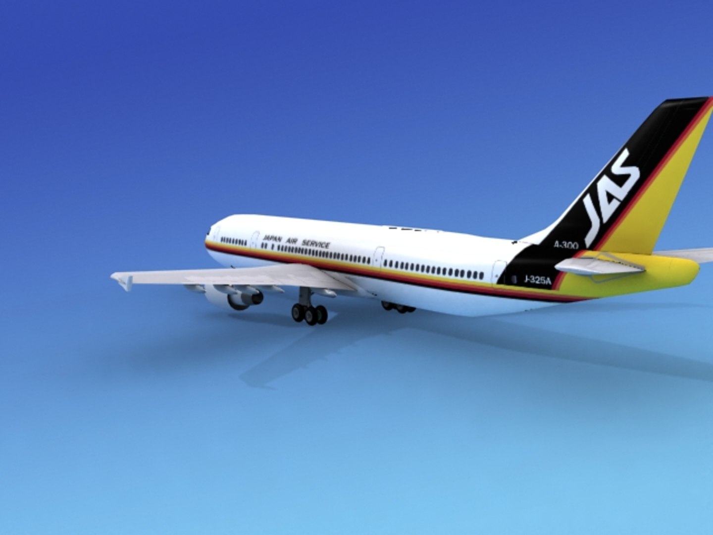 3d model airline airbus a300