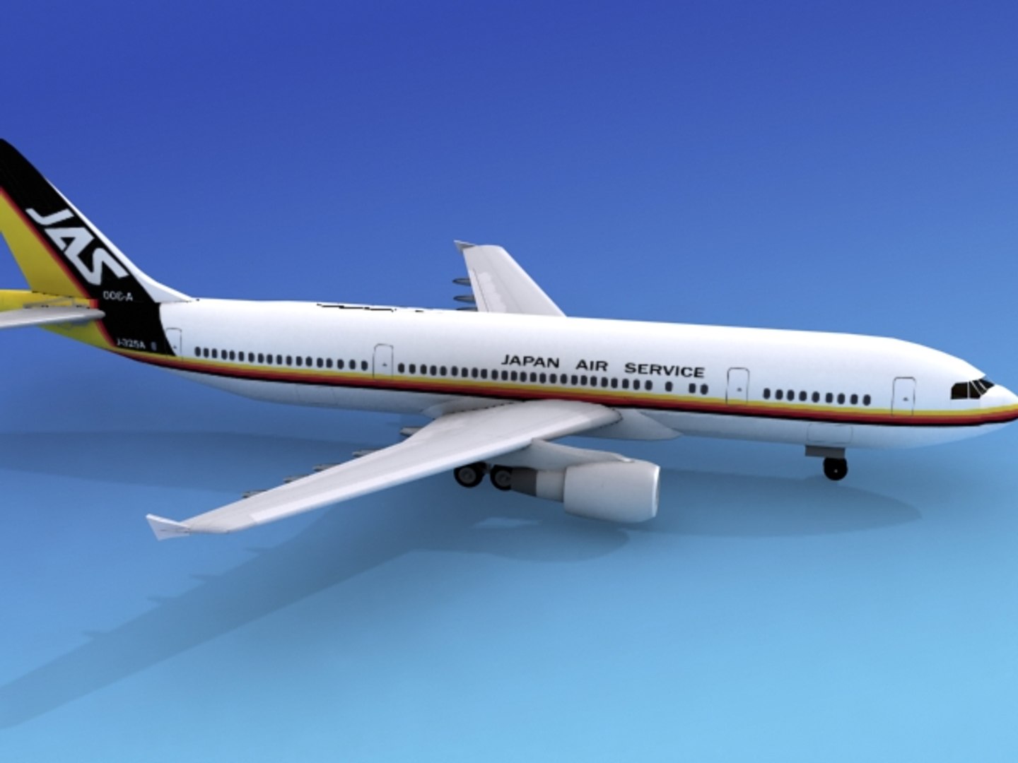 3d model airline airbus a300
