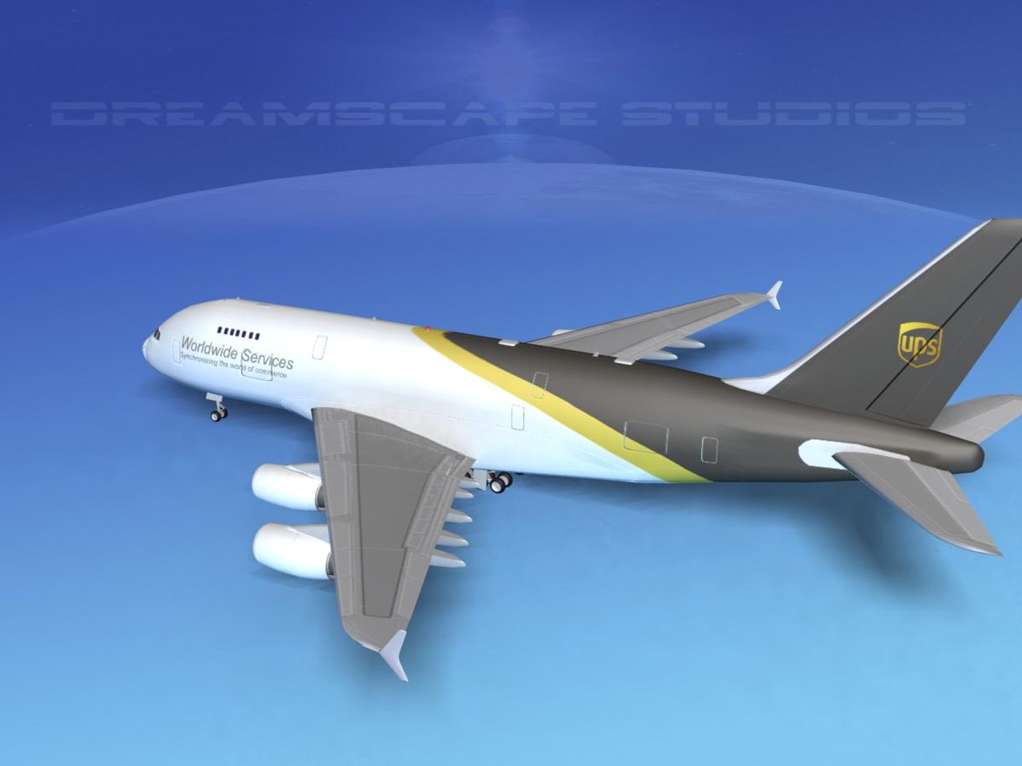 3d model airbus a380