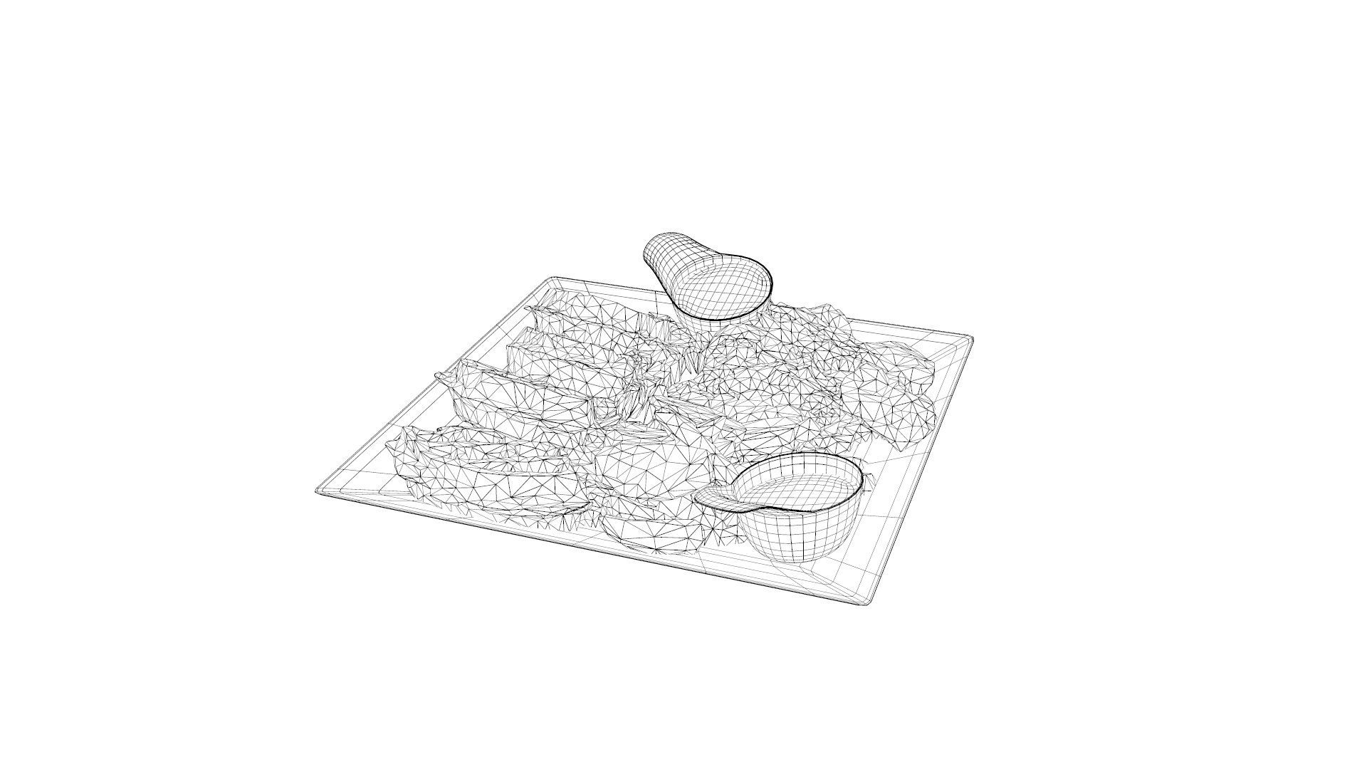 3D Classic Breakfast Model - TurboSquid 1695955