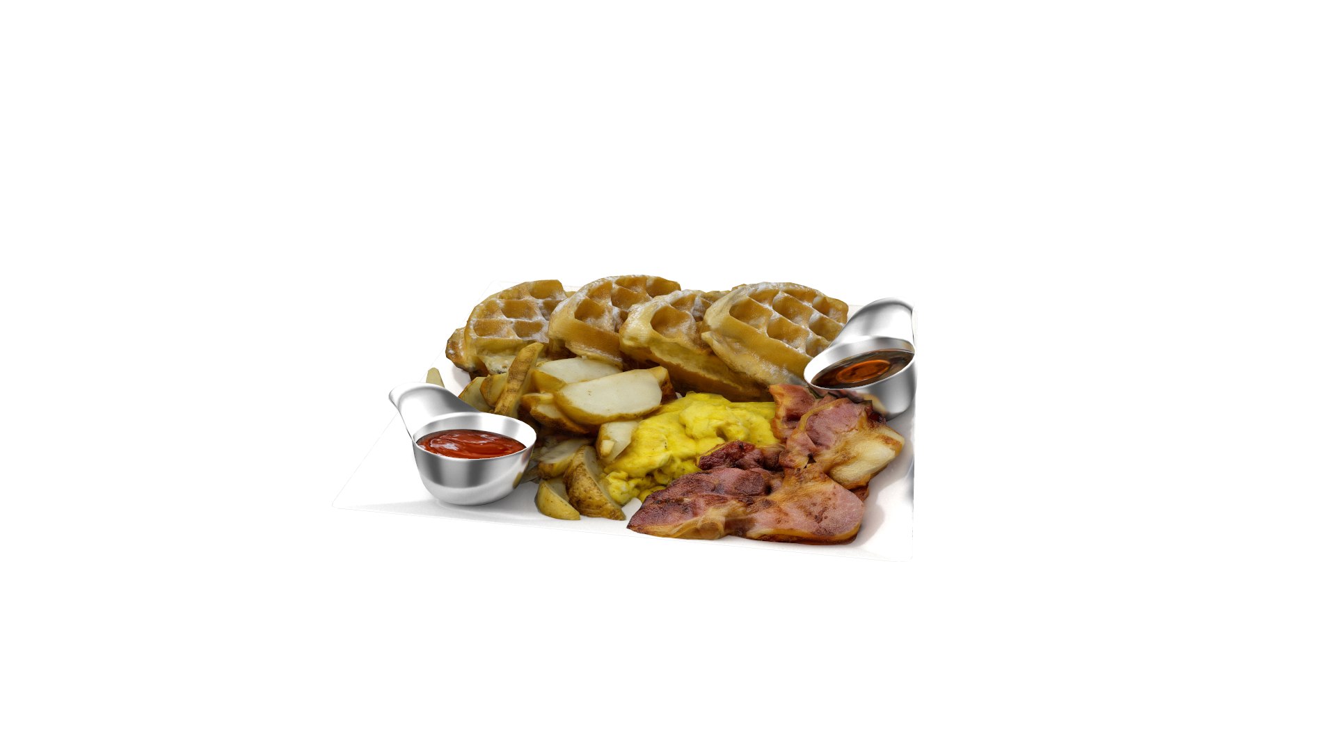 3D Classic Breakfast Model - TurboSquid 1695955