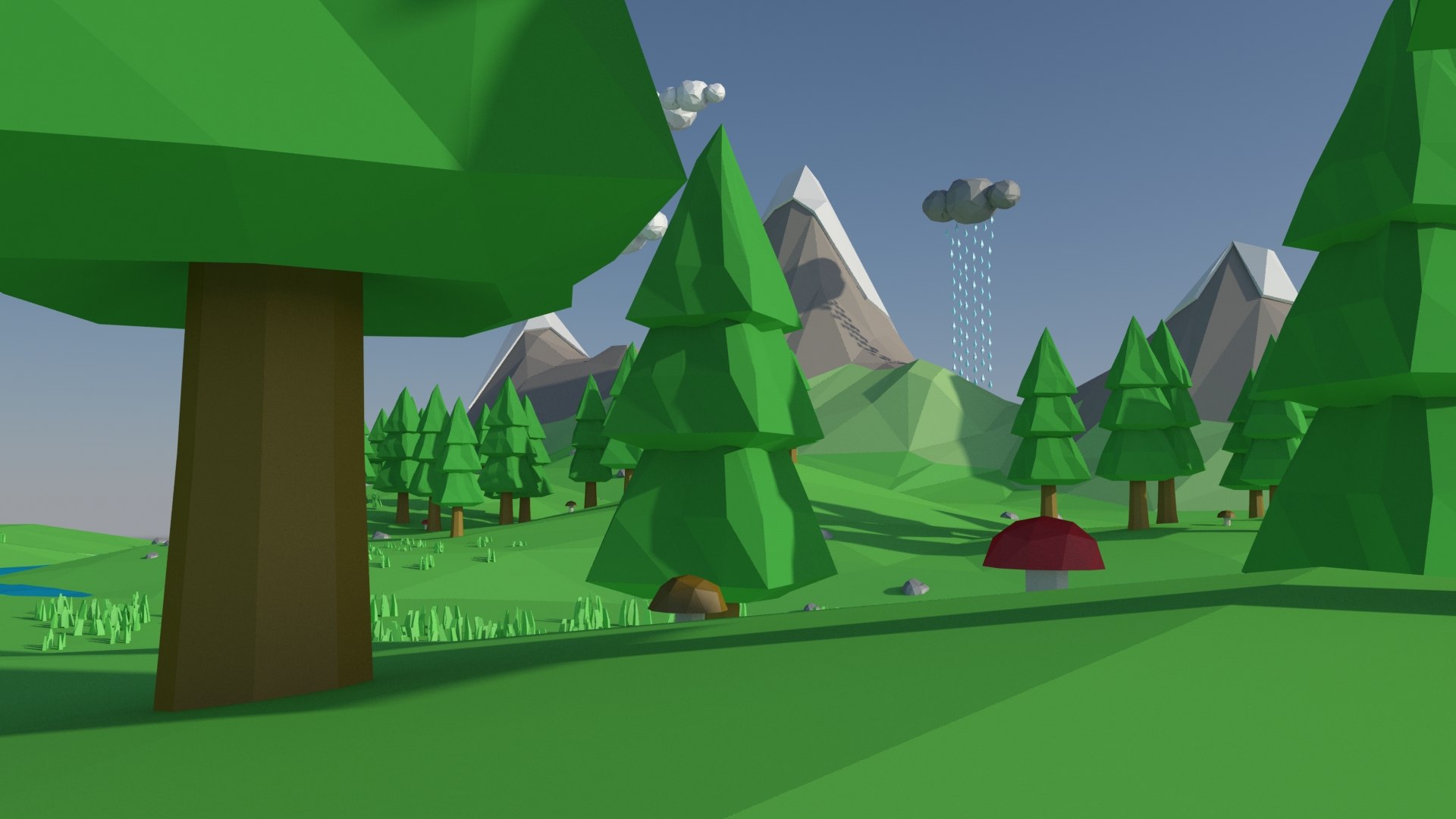 3d Scenes Cartoon Landscape
