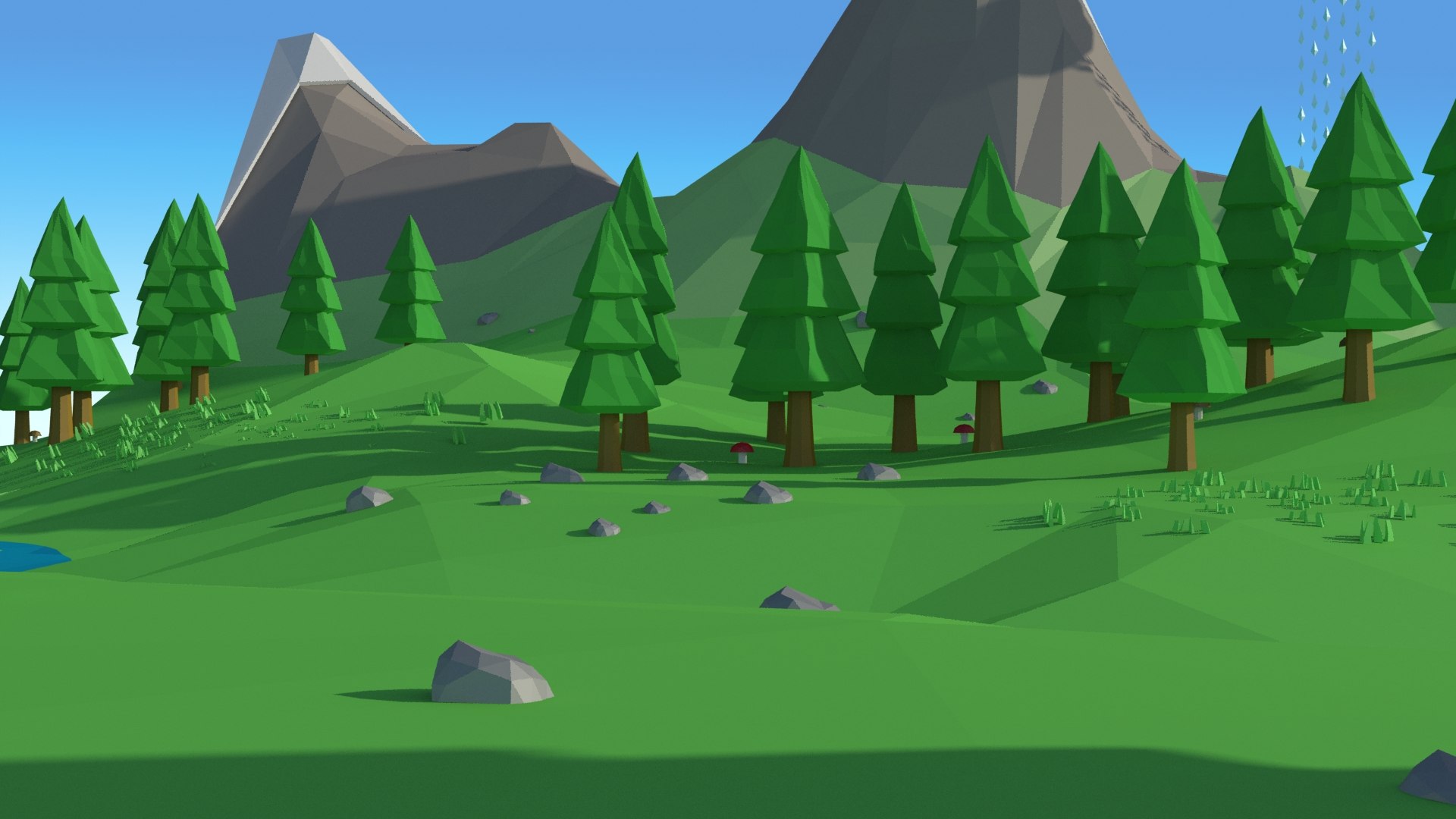 3d Scenes Cartoon Landscape