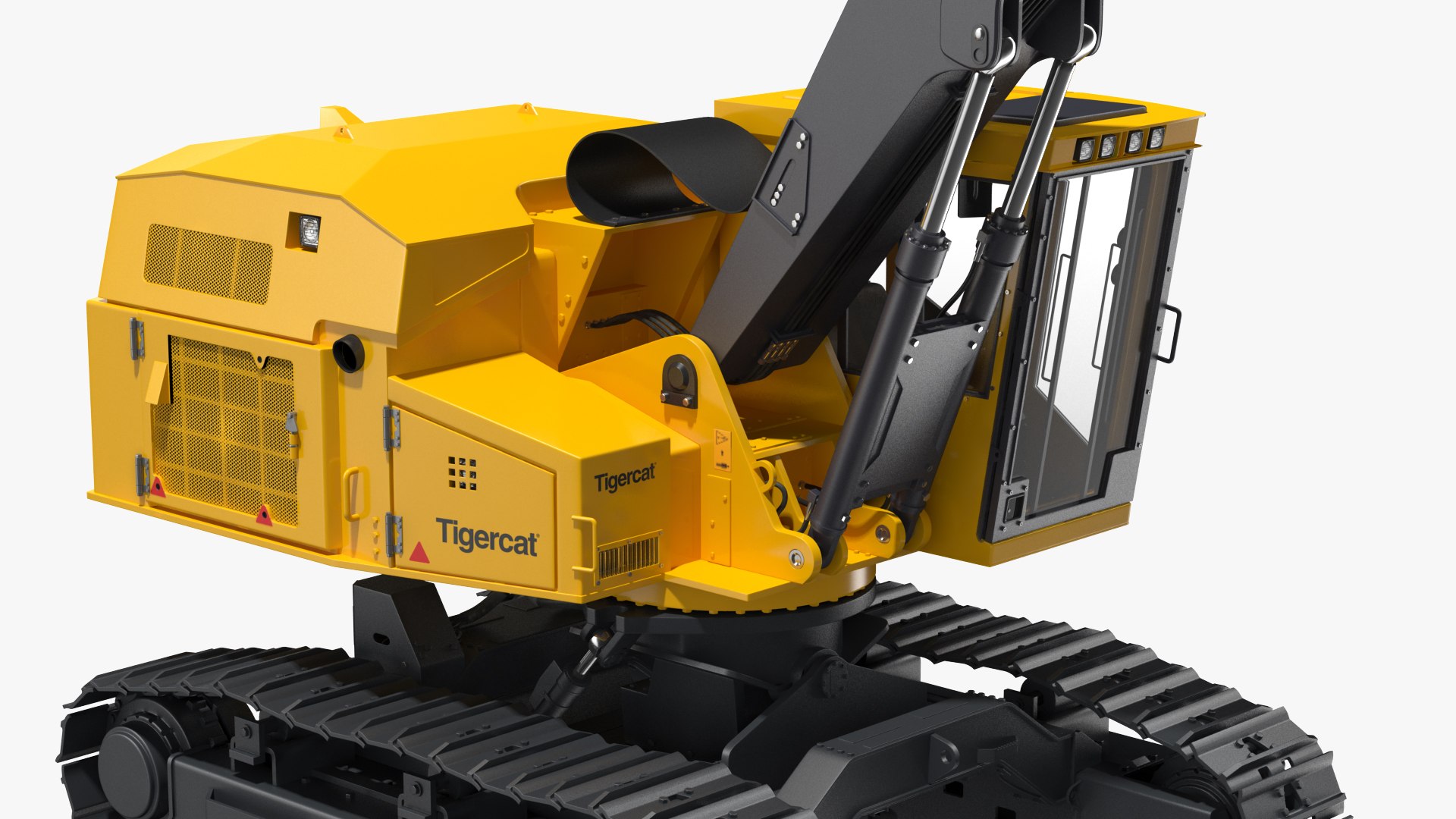 Tigercat 855d tracked feller 3D model - TurboSquid 1487499
