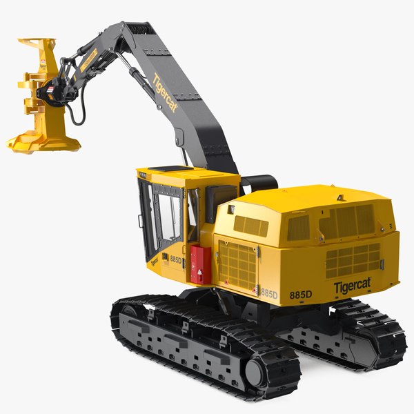modelo 3d Tigercat 855D rastreador feller Buncher - TurboSquid 1487499