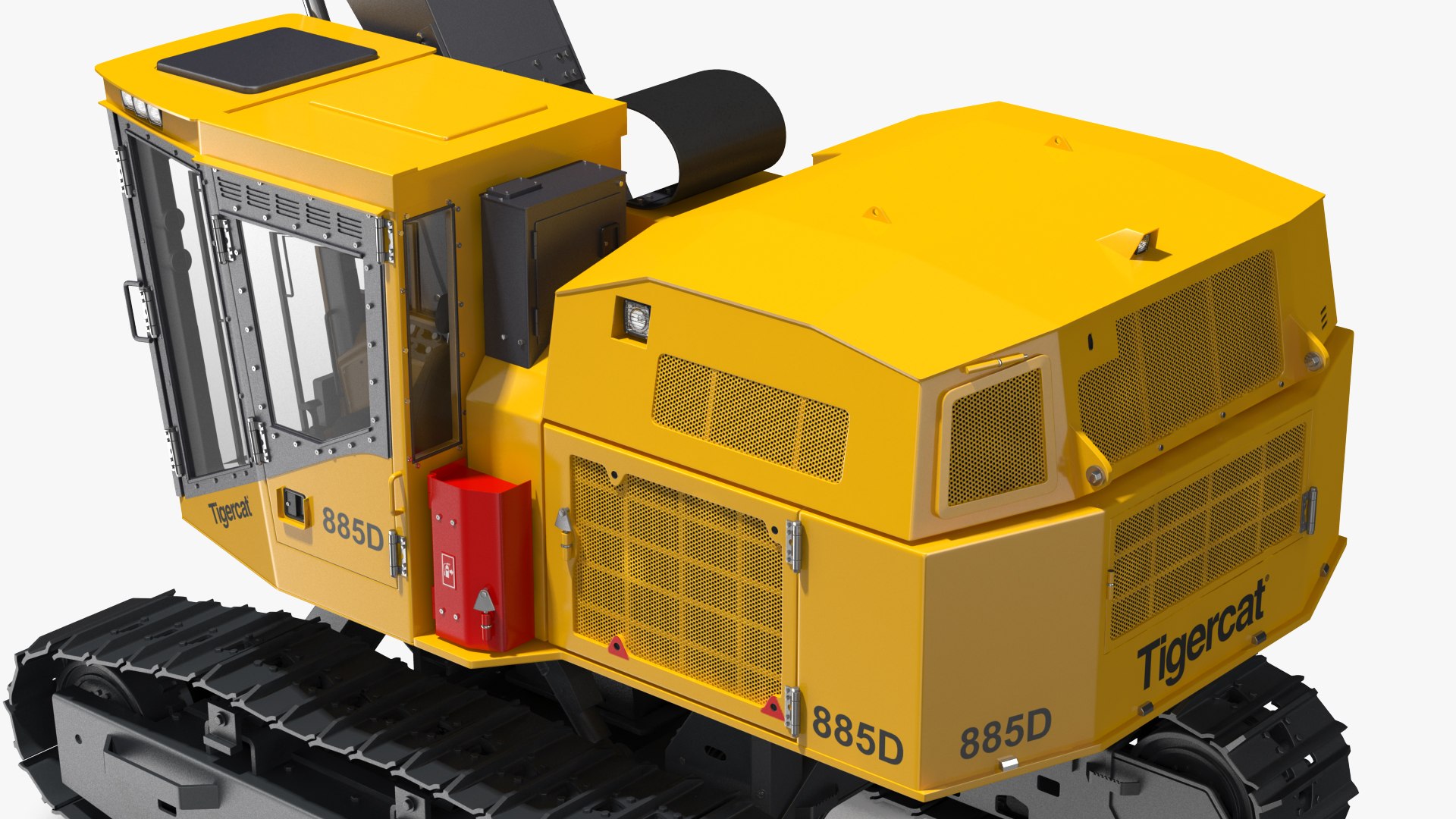 Tigercat 855d tracked feller 3D model - TurboSquid 1487499