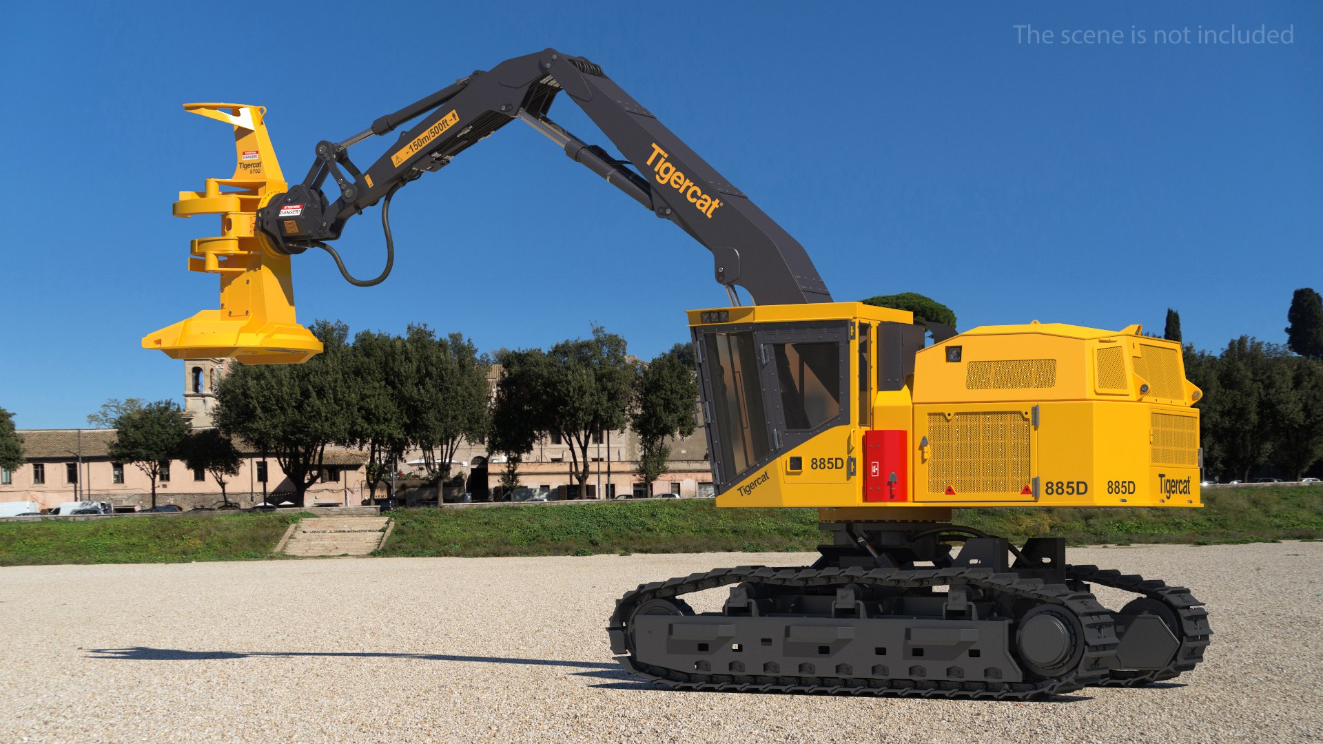 Tigercat 855d tracked feller 3D model - TurboSquid 1487499