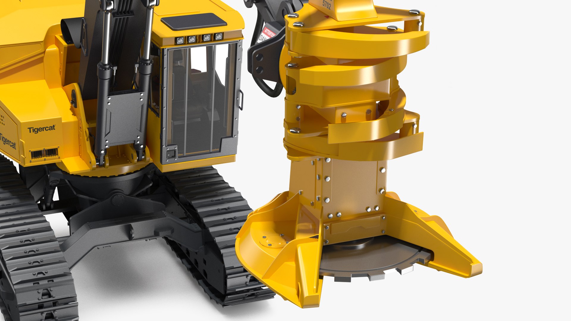 Tigercat 855d tracked feller 3D model - TurboSquid 1487499