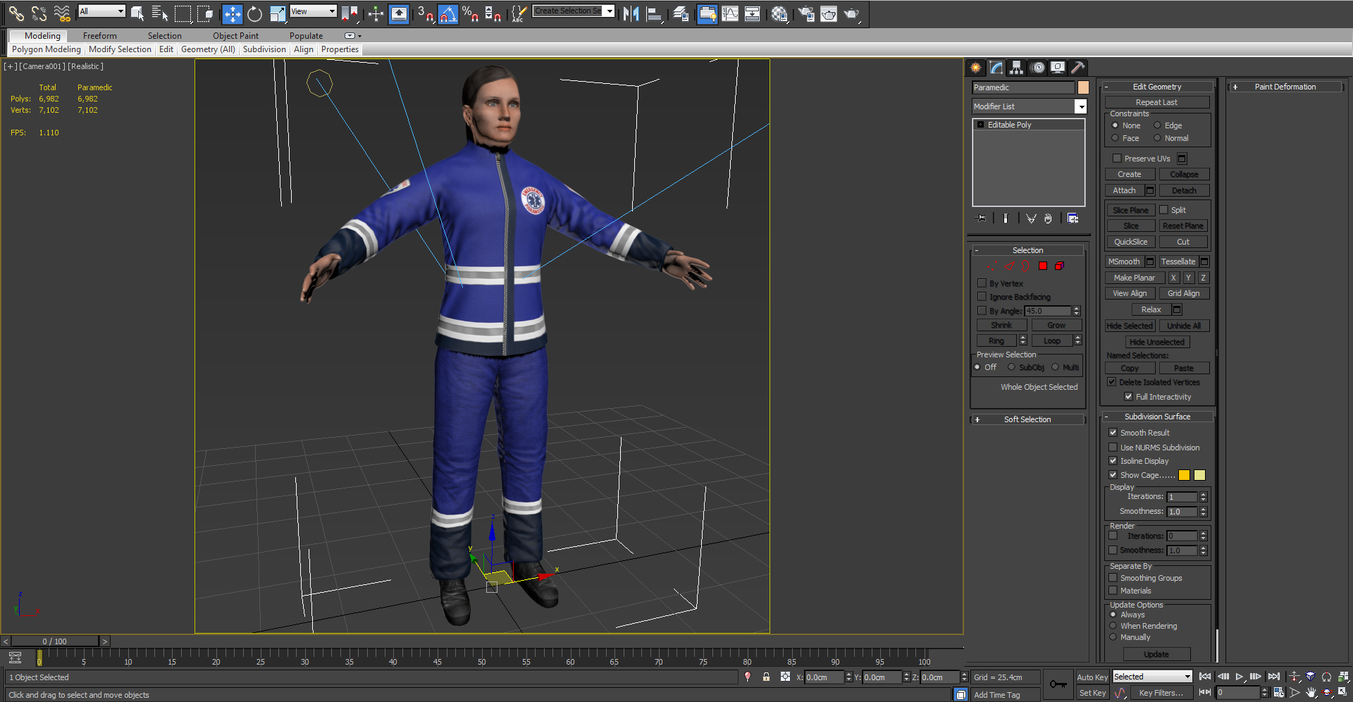 3D model female paramedic - TurboSquid 1320013