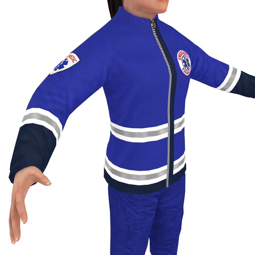 3D Model Female Paramedic - TurboSquid 1320013