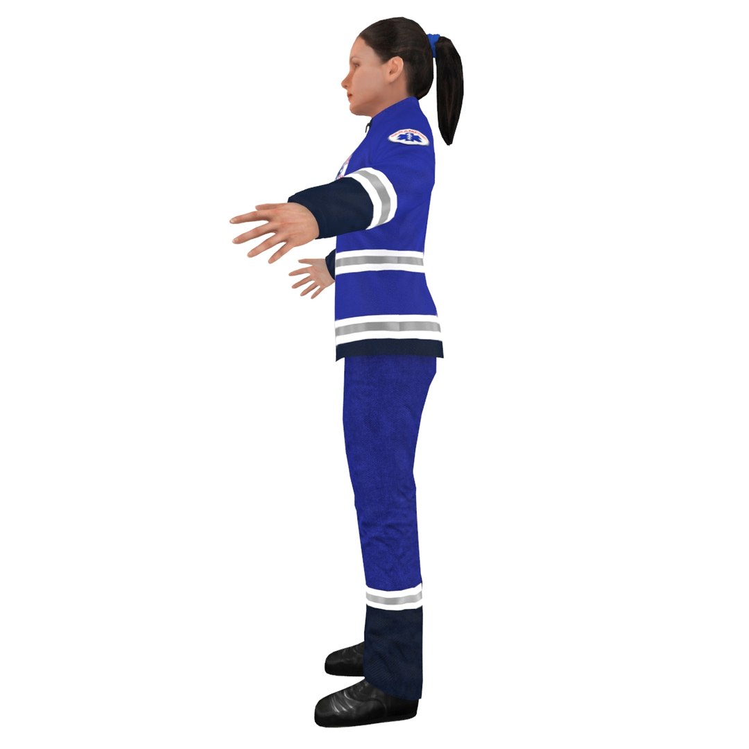 3D model female paramedic - TurboSquid 1320013