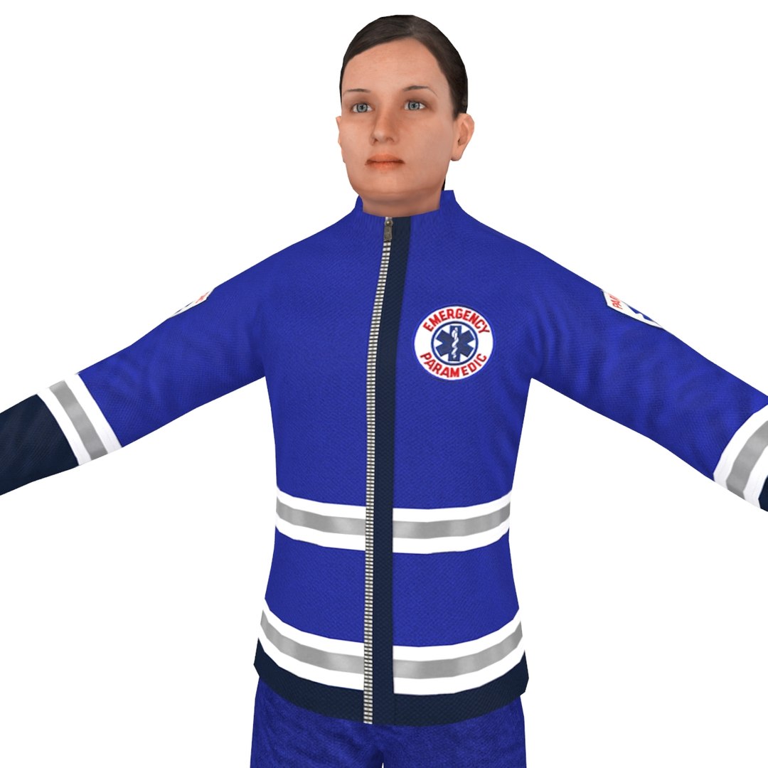 3D model female paramedic - TurboSquid 1320013