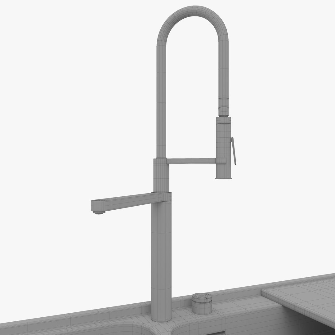 3D Kitchen Sink Alpes-Inox With Ono Touch Light Pro By KWC Tap ...